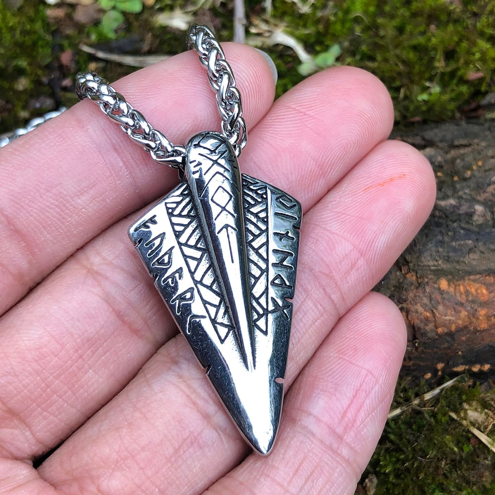Rune Engraved Gungnir Spear Amulet | Old Norse, Viking & Pagan Jewelry ...