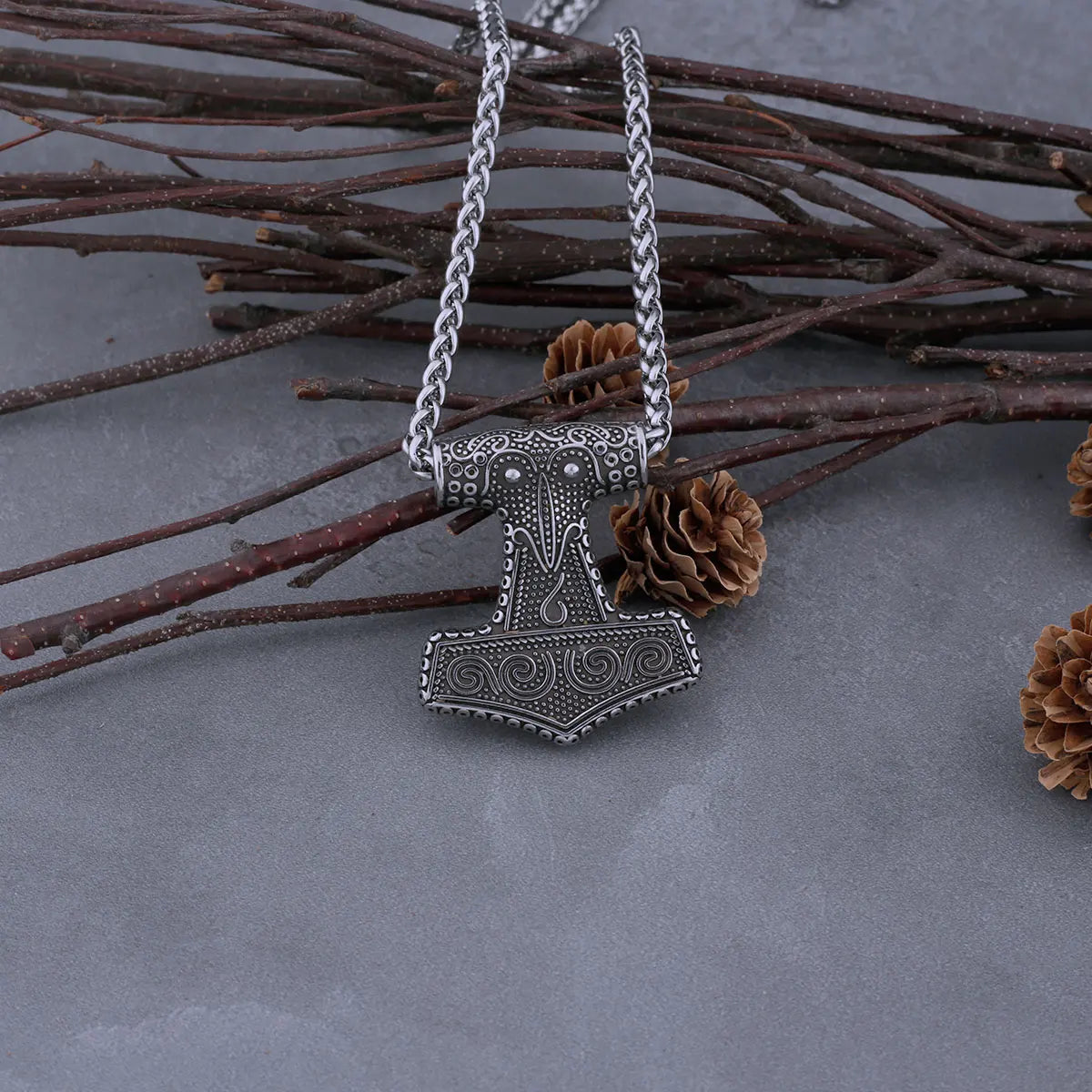 Skåne Raven Mjölnir - Historical Thor's Hammer Replica Viking Amulet ...