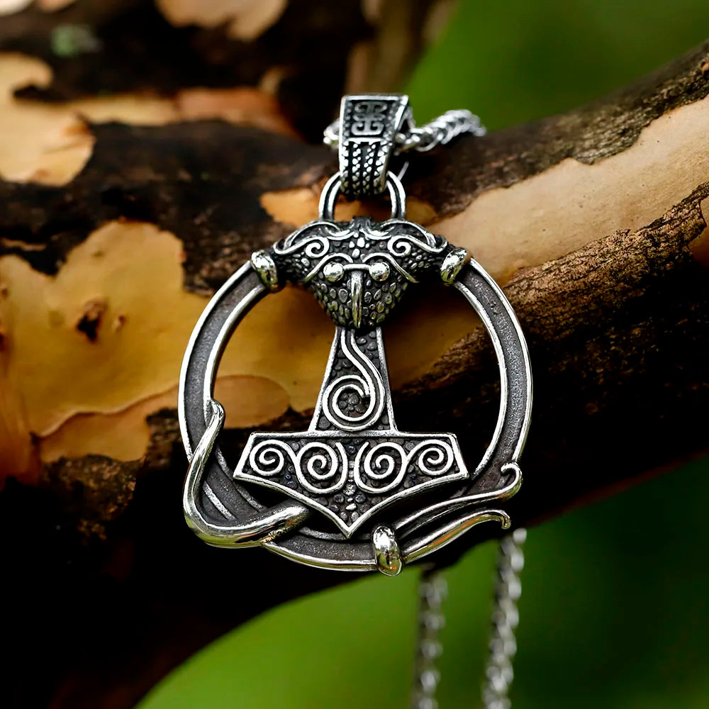 Skåne Erikstorp Mjölnir - Historical Raven Thor's Hammer Viking Amulet ...