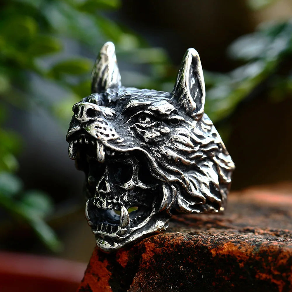 Fallen Berserker Viking Wolf Ring Old Norse Pagan And Scandinavian